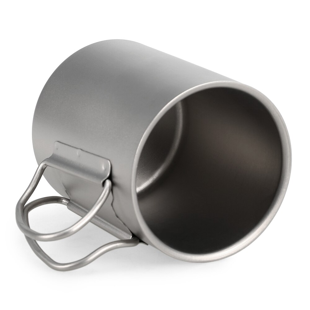 TOMSHOO 220/350/450/600ml Double Wall Titanium Wat... – Vicedeal