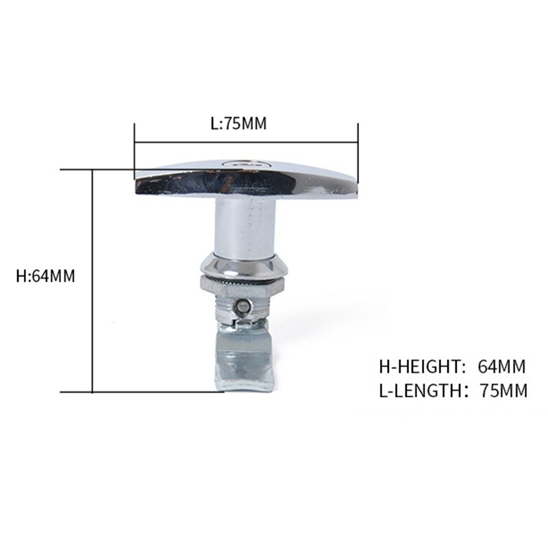 T Handle Zinc Alloy Lock with Keys for Trailer Car... – Grandado