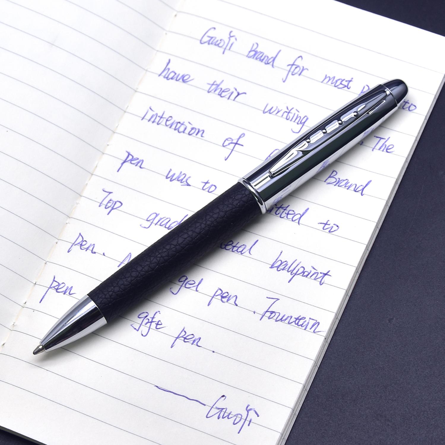 Guoyi A019 leather metal ballpoint pen luxury offi... – Vicedeal