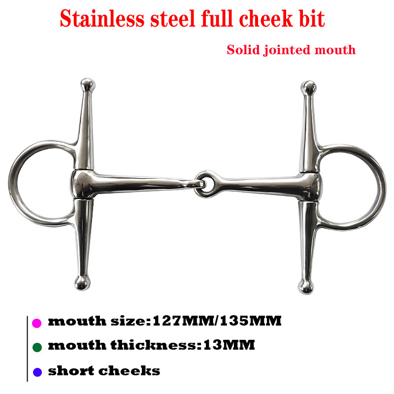 Full Cheek Stainless Steel Equestrian Flexible D R... – Grandado