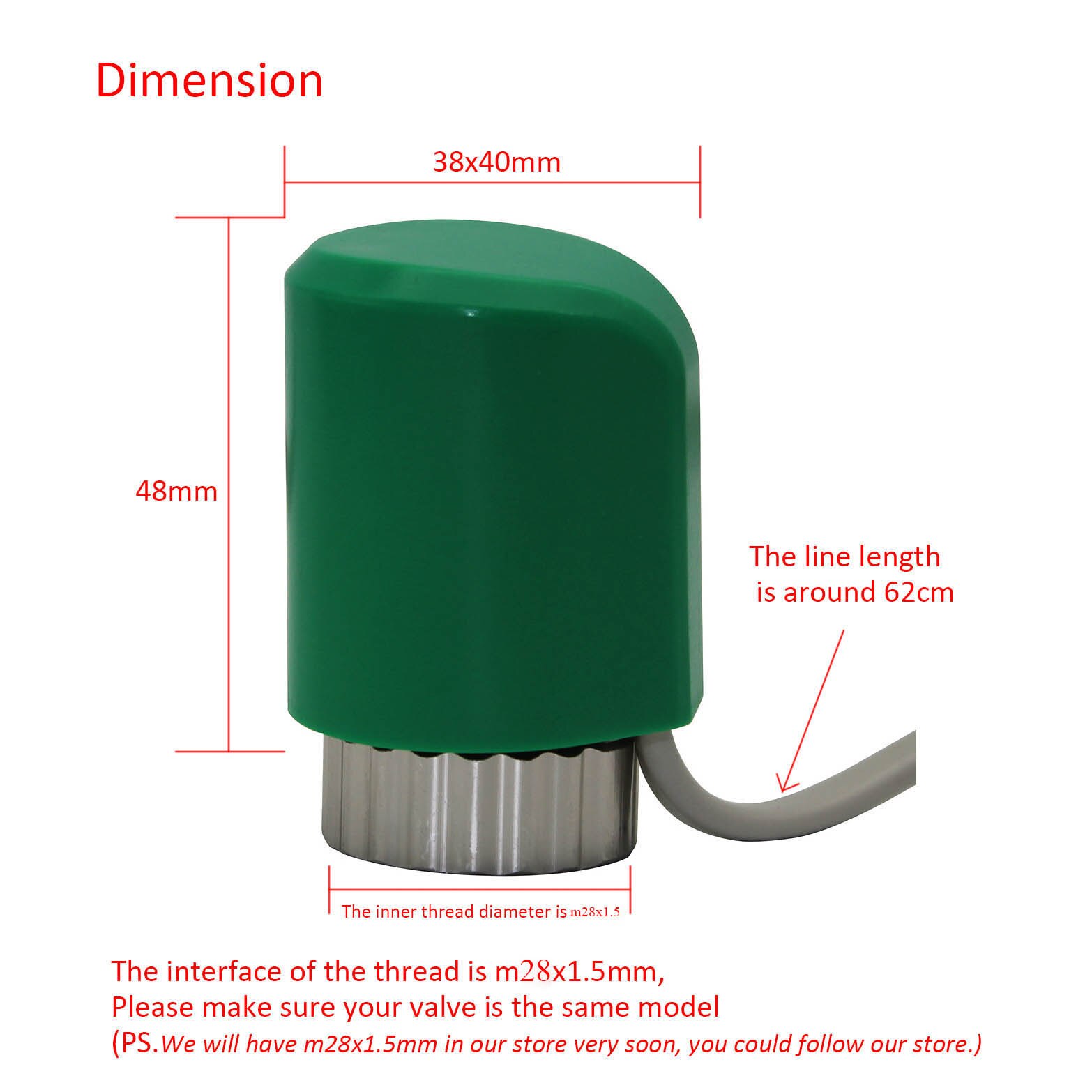 Electric thermal actuator m28 for underfloor floor... – Vicedeal