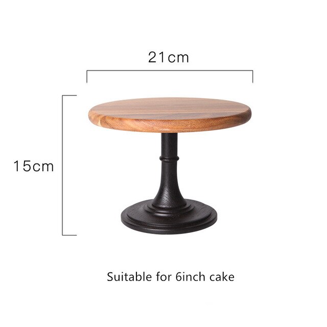 Cake Tray Stand Wooden Tray High Bottom Pastry Wes... – Grandado