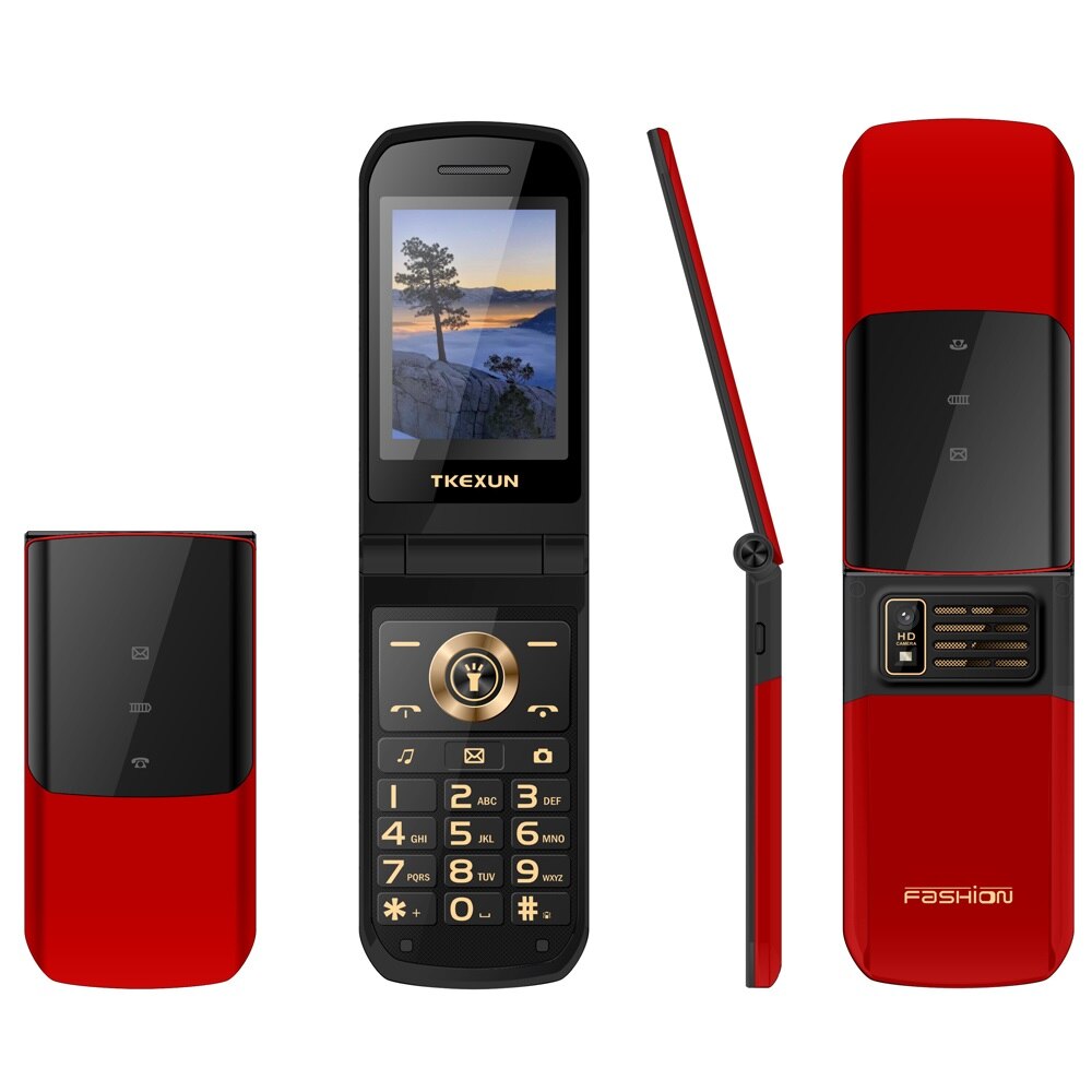 Slim Clamshell Mobile Phone For Old Senior People ... – Grandado