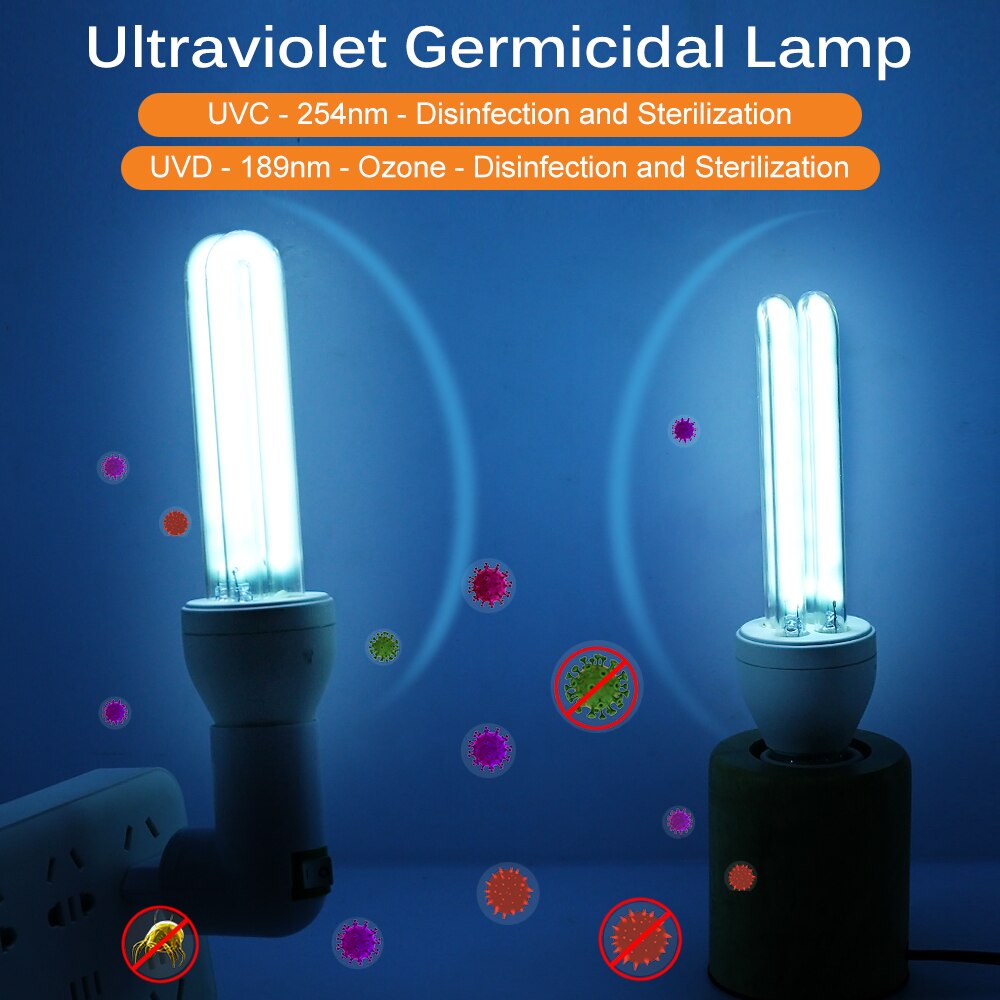 E27 UVC Germicidal Ultraviolet UV Light Tube Ozone... – Vicedeal