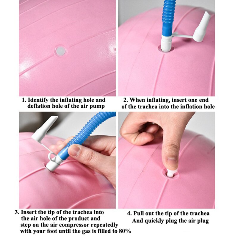 Yoga Ball with Pump Yoga Ball Donut Trainer Body F... – Grandado