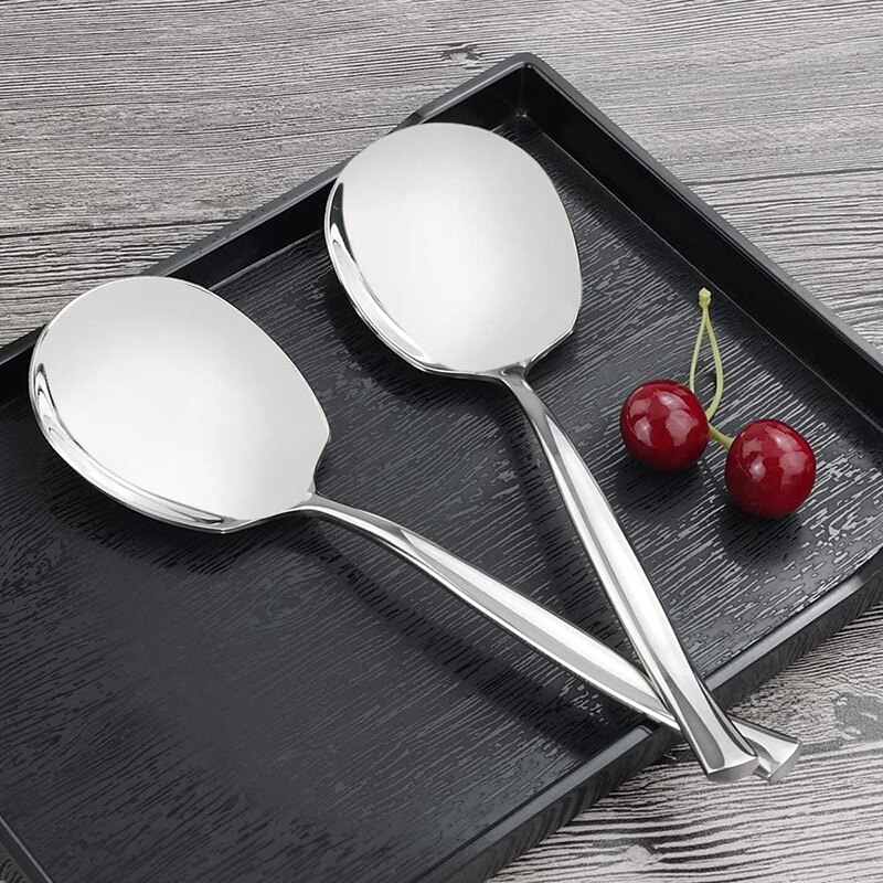 8PCS 304 Stainless Steel Serving Spoon Set for Cat... – Grandado