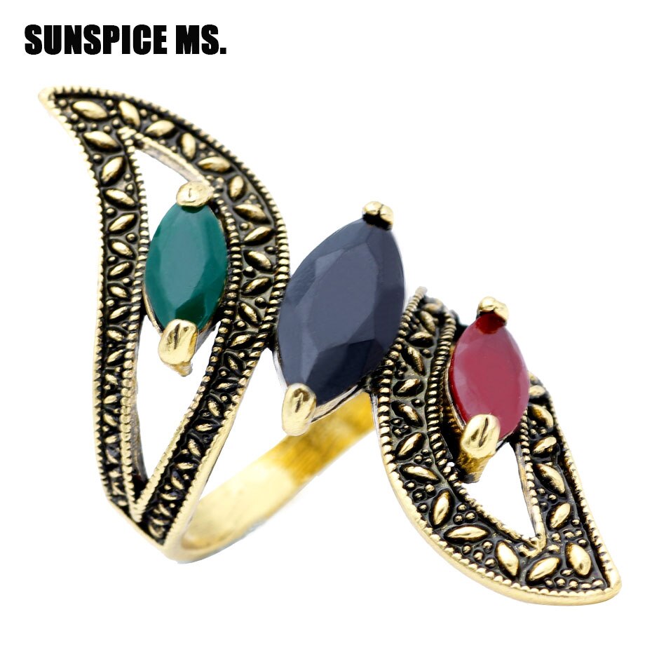 Sunspice Ms Vintage Boho Grote Vleugels Ring Antie... – Vicedeal