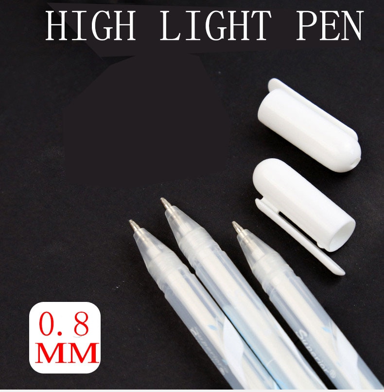 Superior Office School 0.8mm White Highlighter Pen... – Grandado