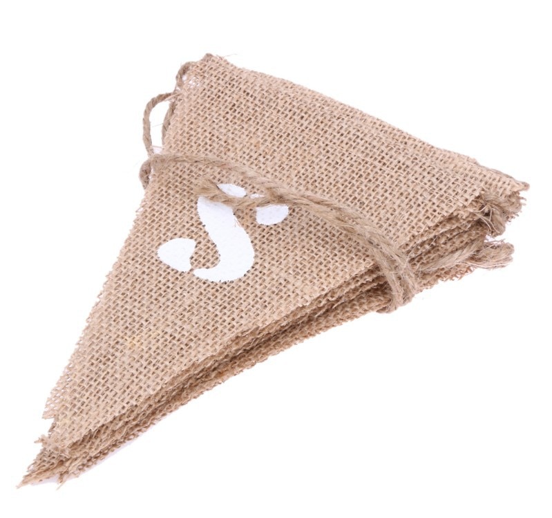 Hessian Jute Burlap Bunting Rustic Just Married Mr... – Grandado
