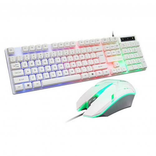104 Keys ABS Luminous Wired Gaming Keyboard Mouse ... – Grandado