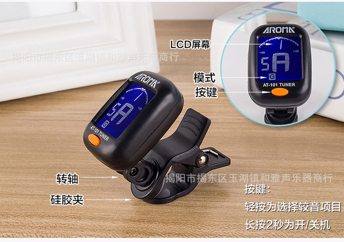 Clip On Guitar Tuner Portable Universal Digital Tu... – Grandado