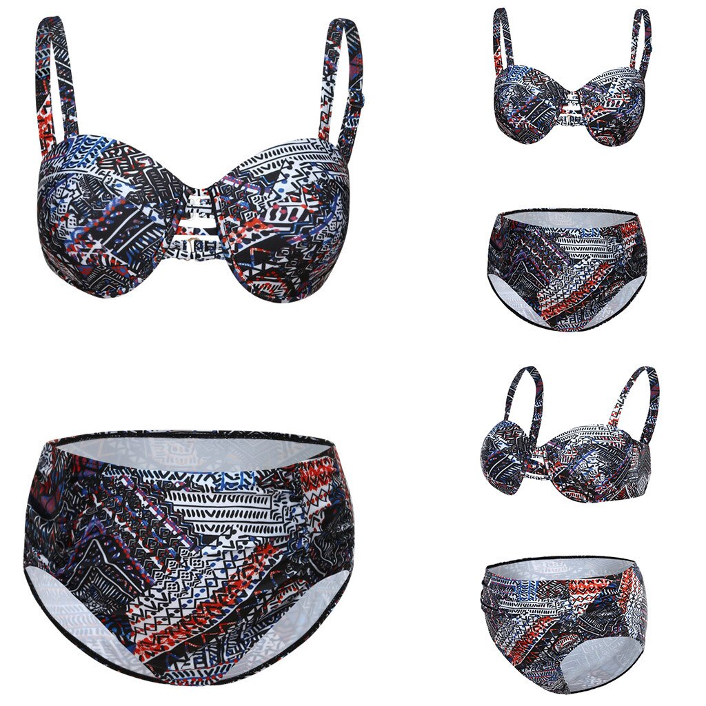 frauen Mutterschaft Sommer Druck Bikini Bademode B... – Vicedeal