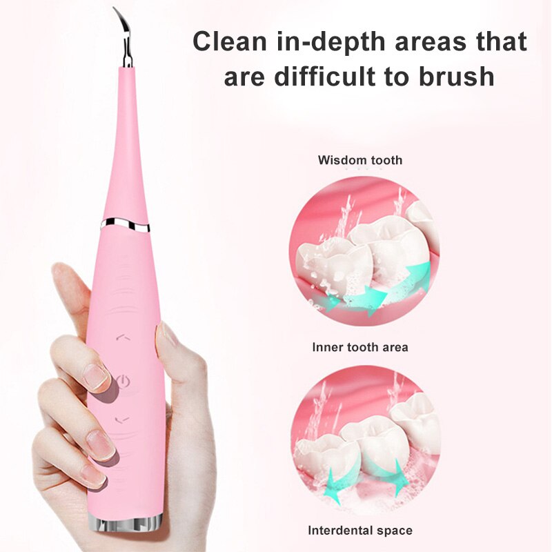 Tooth Calculus Plaque Remover Tool Sound Wave Elec... – Grandado