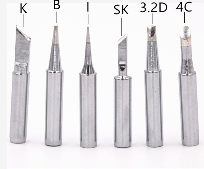 6 kinds pure copper Iron tip 900M-T soldering tip ... – Vicedeal