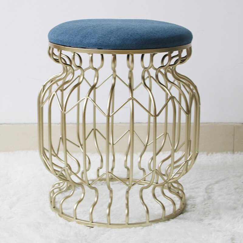 Simple Wrought Iron Makeup Stool Beauty Stool Make... – Vicedeal