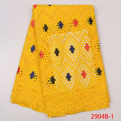 100% Cotton African Dry Lace Fabric Nigerian Frenc... – Vicedeal