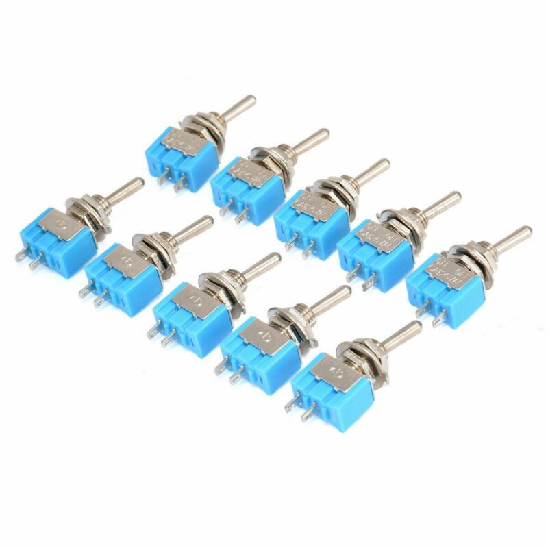 10Pcs Mini Toggle Switch Single Pole Double Throw ... – Grandado