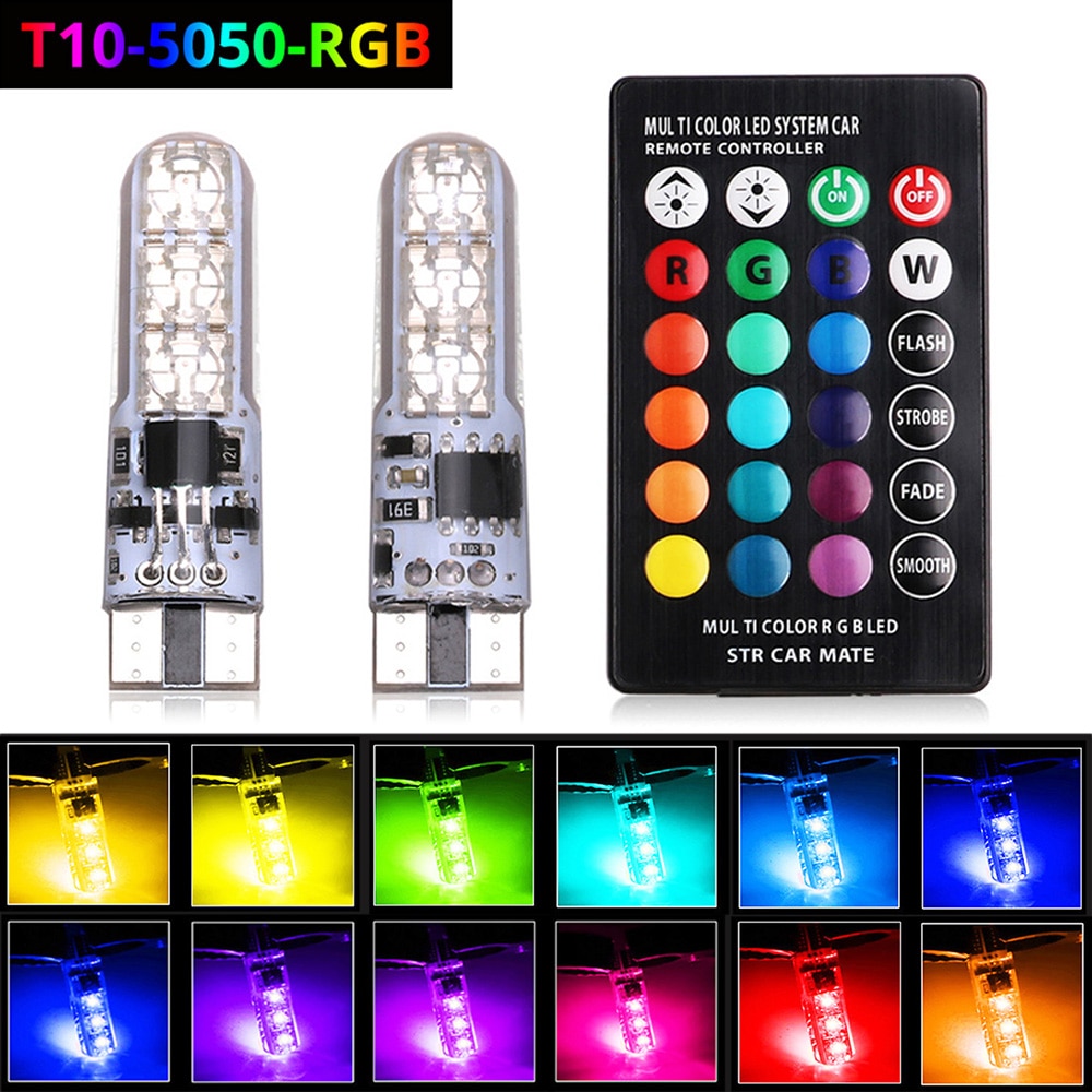 T10 5050 Rgb Led Lamp 6SMD Cob Canbus Auto Met Afs... – Vicedeal