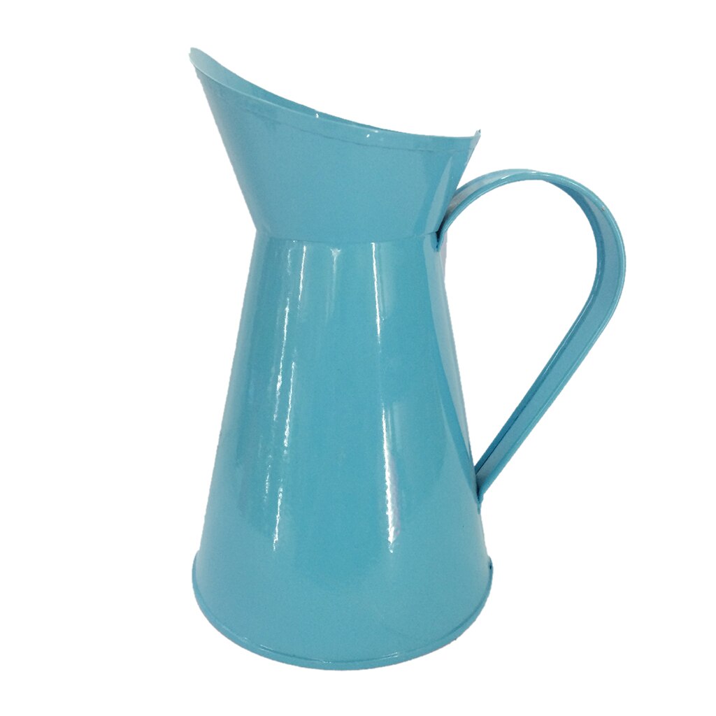 Vintage Metal Flower Jug Water Milk Pitcher Jar Va... – Vicedeal