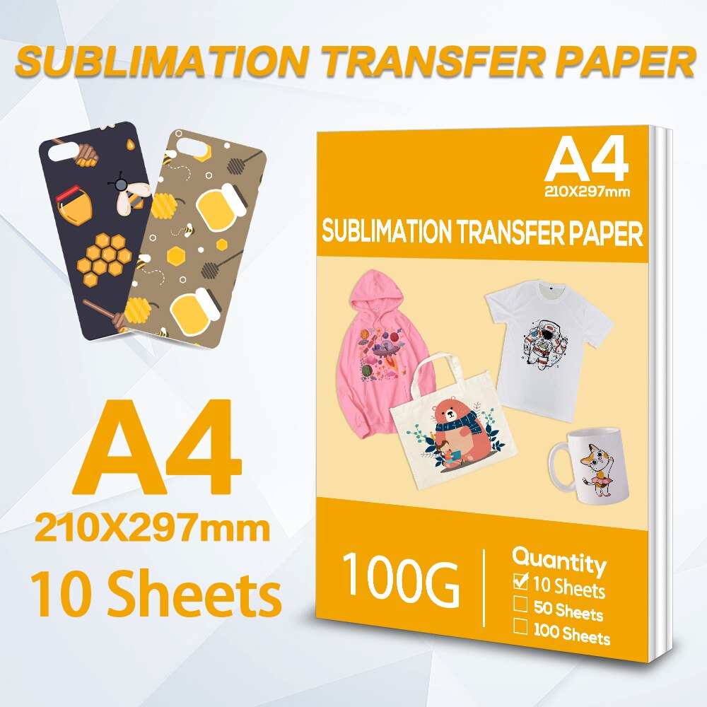 100 sheets A4 Inkjet Heat Transfer Sublimation Pri... – Grandado