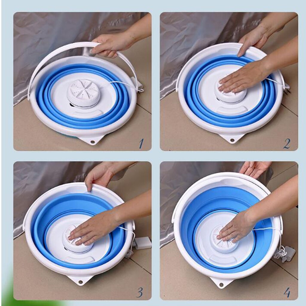 Bucket Type Folding Mini Home Travel Laundry Machi... – Grandado