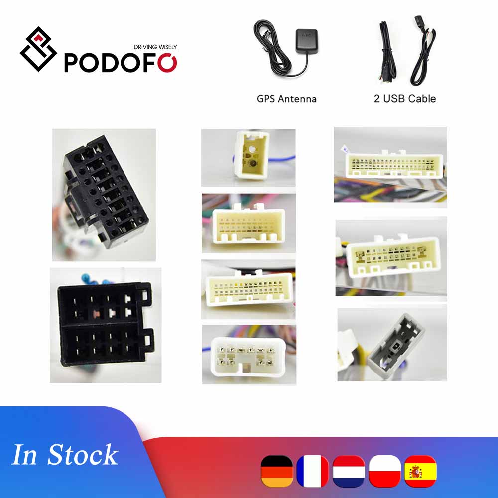 Podofo 2 Din Car radio Car Multimedia Player for U... – Vicedeal