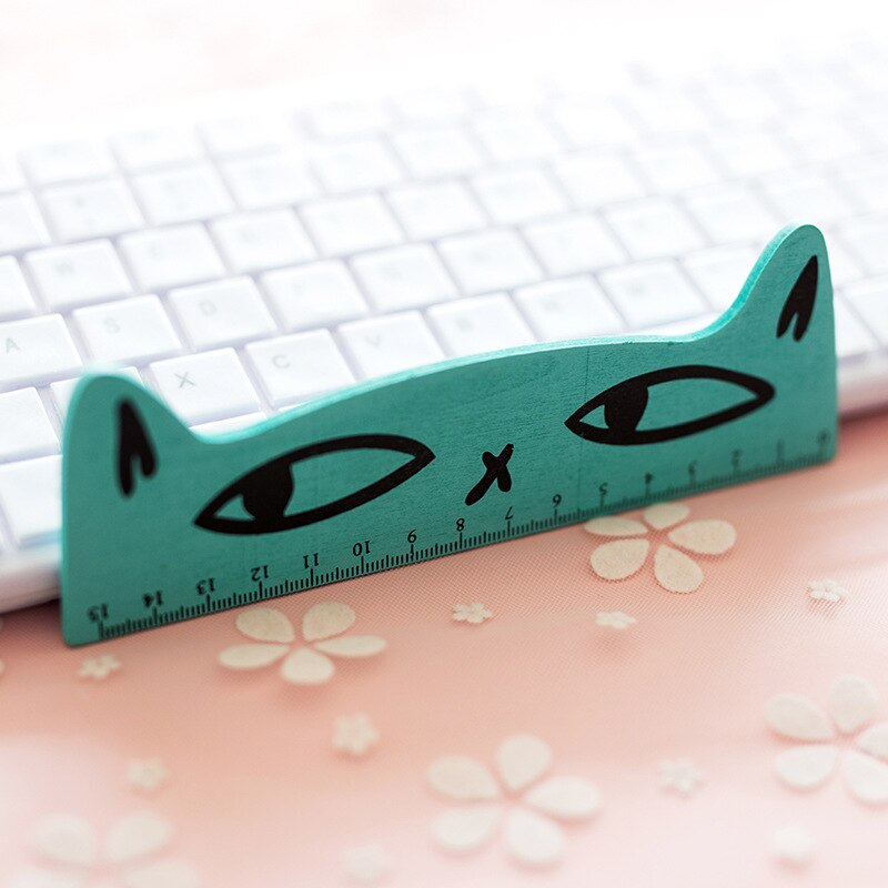 1 pcs/lot Cute cat Wooden rulers Kawaii Cute girl ... – Grandado
