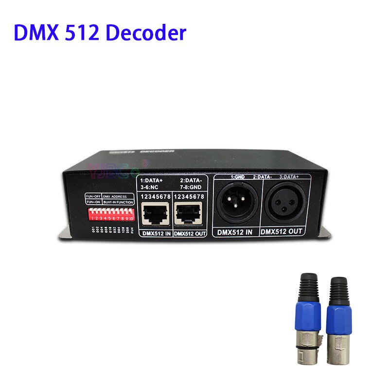 DC 5V 12V 24V RGB 3CH DMX 512 Decoder led Streifen... – Vicedeal
