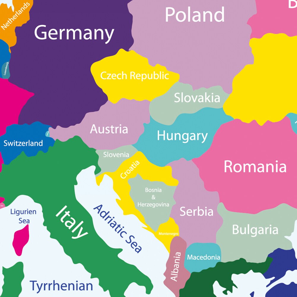 70*50cm The World Map Retro Wall Art Poster Spray ... – Grandado