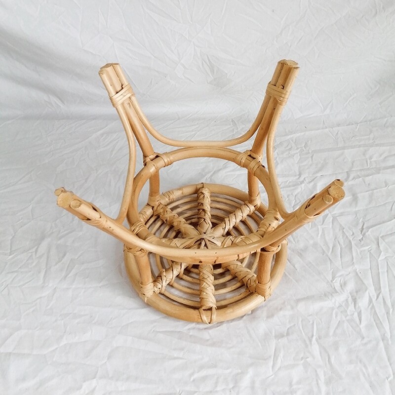 Nordic Gardening Rattan Flower Stand Wooden Balcon... – Grandado