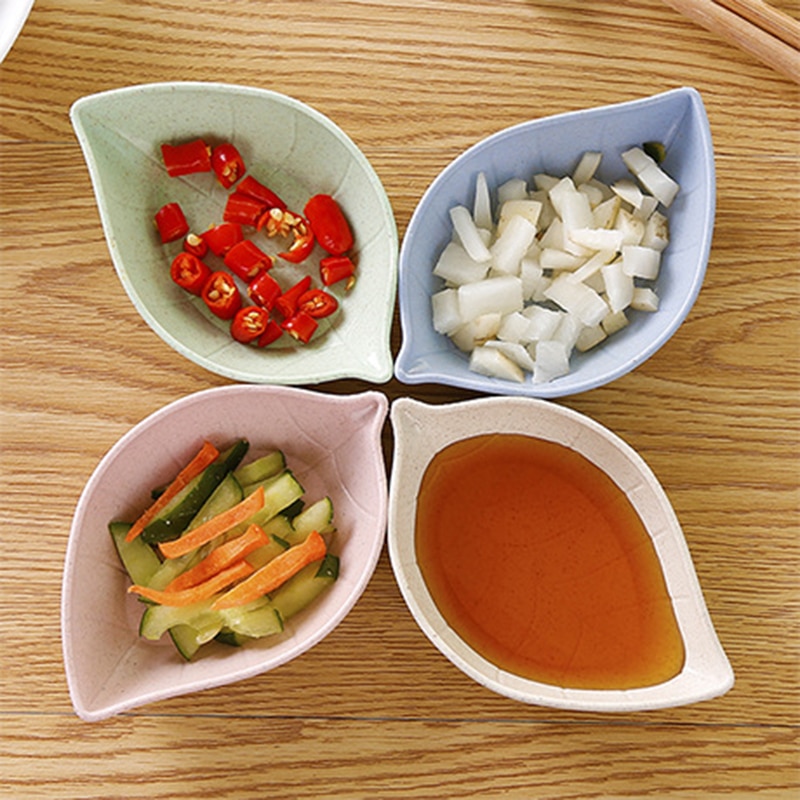 Soy Sauce Dish Leaf-Shape Small Seasoning Saucers ... – Grandado
