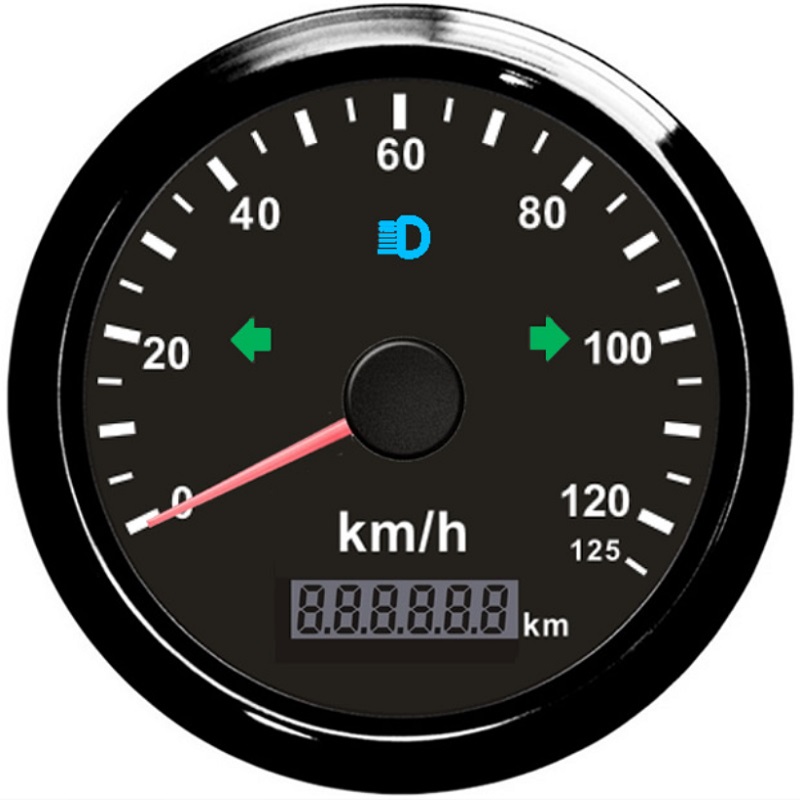 Waterproof 85mm GPS Speedometer 125/200km/h for Snowmobile Motorcycle ...