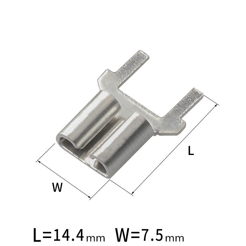 100pcs6.3 Inserts Plug Spring Terminal PCB Solder ... – Grandado