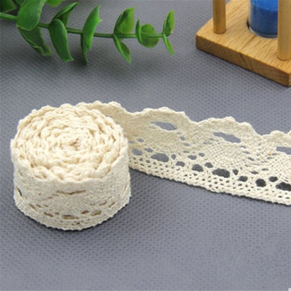 5 Yard Cotton Crochet Lace Trim Fabric Ribbon Sewi... – Vicedeal