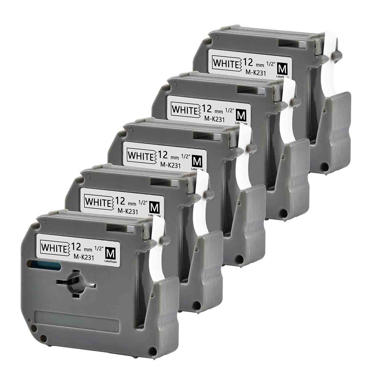 5Packs Compatible Brother Label Tape MK231 MK 231 ... – Vicedeal