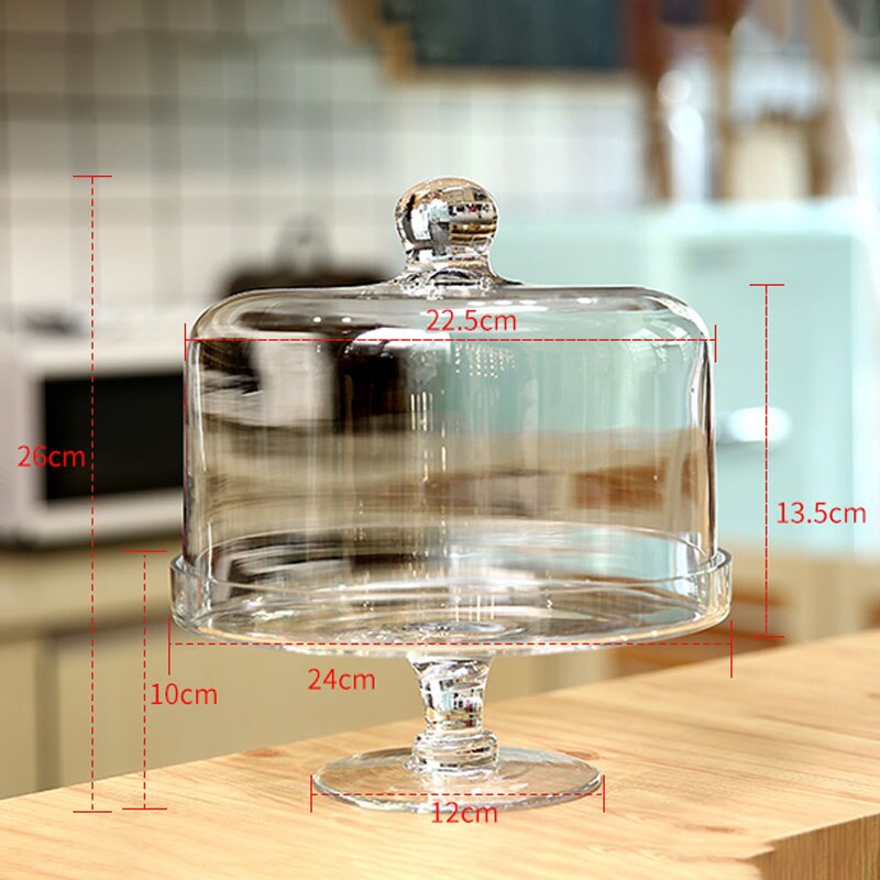 European Large Glass Cake Stand Modern Simple Tall... – Grandado