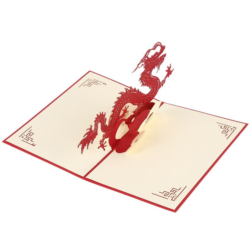 Paper Craft -Up Chinese Dragon 3D Greeting Cards – Vicedeal