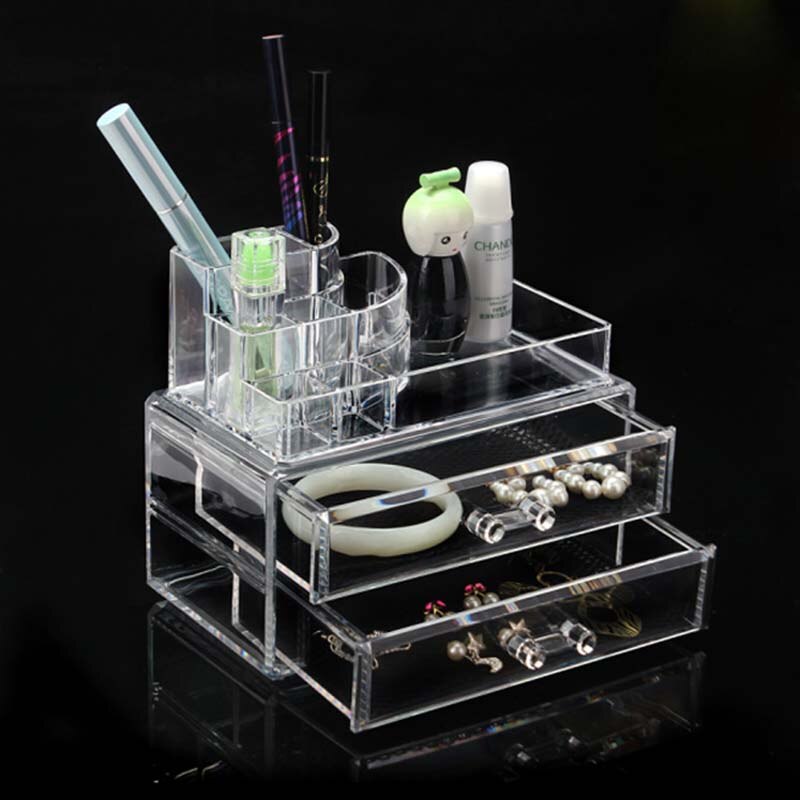 Clear Transparent Makeup organizer Acrylic Jewelle... – Grandado