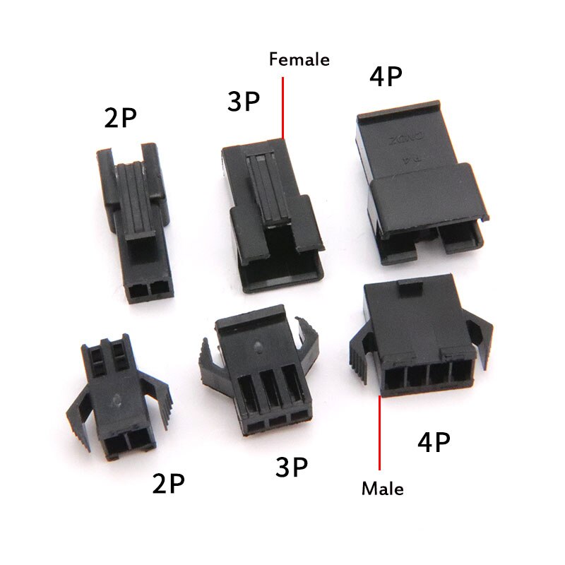 20PCS SM2.54 Housing Plug connector 2/3/4/5/ 6Pin ... – Grandado