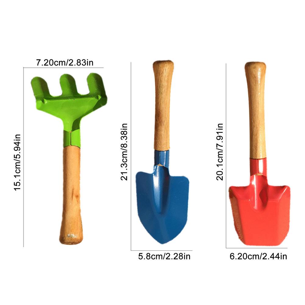 3Pcs Kids Candy Color Garden Tools Mini Trowel wit... – Grandado