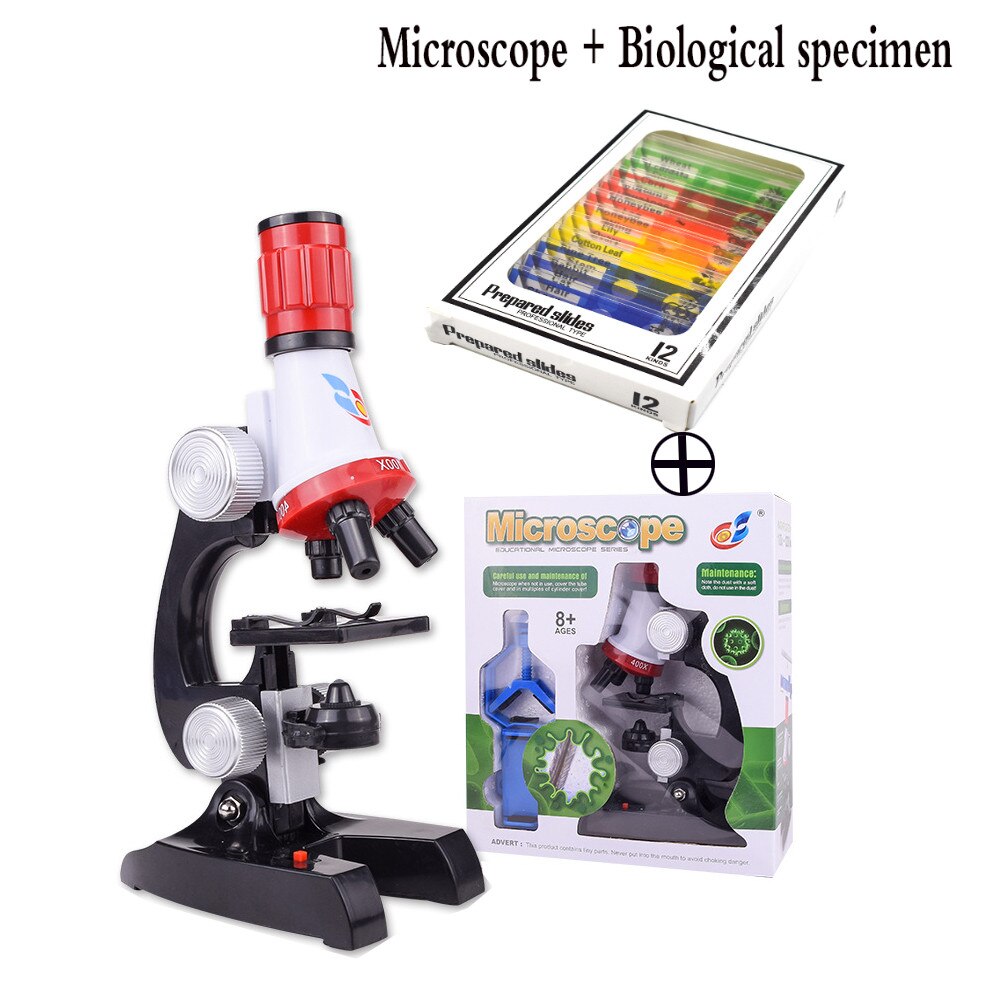 Microscope Kit Lab With phone holder LED School Sc... – Grandado