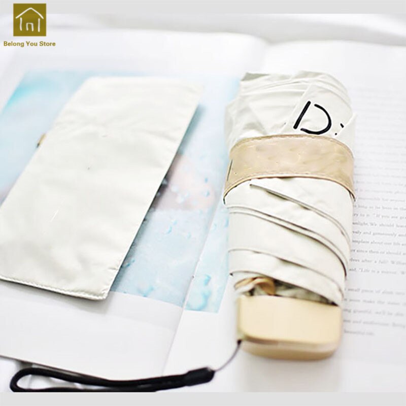 Beach Sun Umbrella Uv Protection Rain Women Foldin... – Grandado