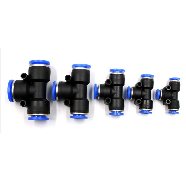 Air Pneumatic Tube Fitting T Type PE Plastic Quick... – Grandado