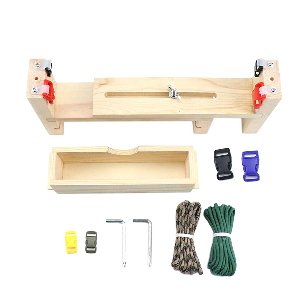 Adjustable Length Paracord Jig Bracelet Maker Wood... – Grandado