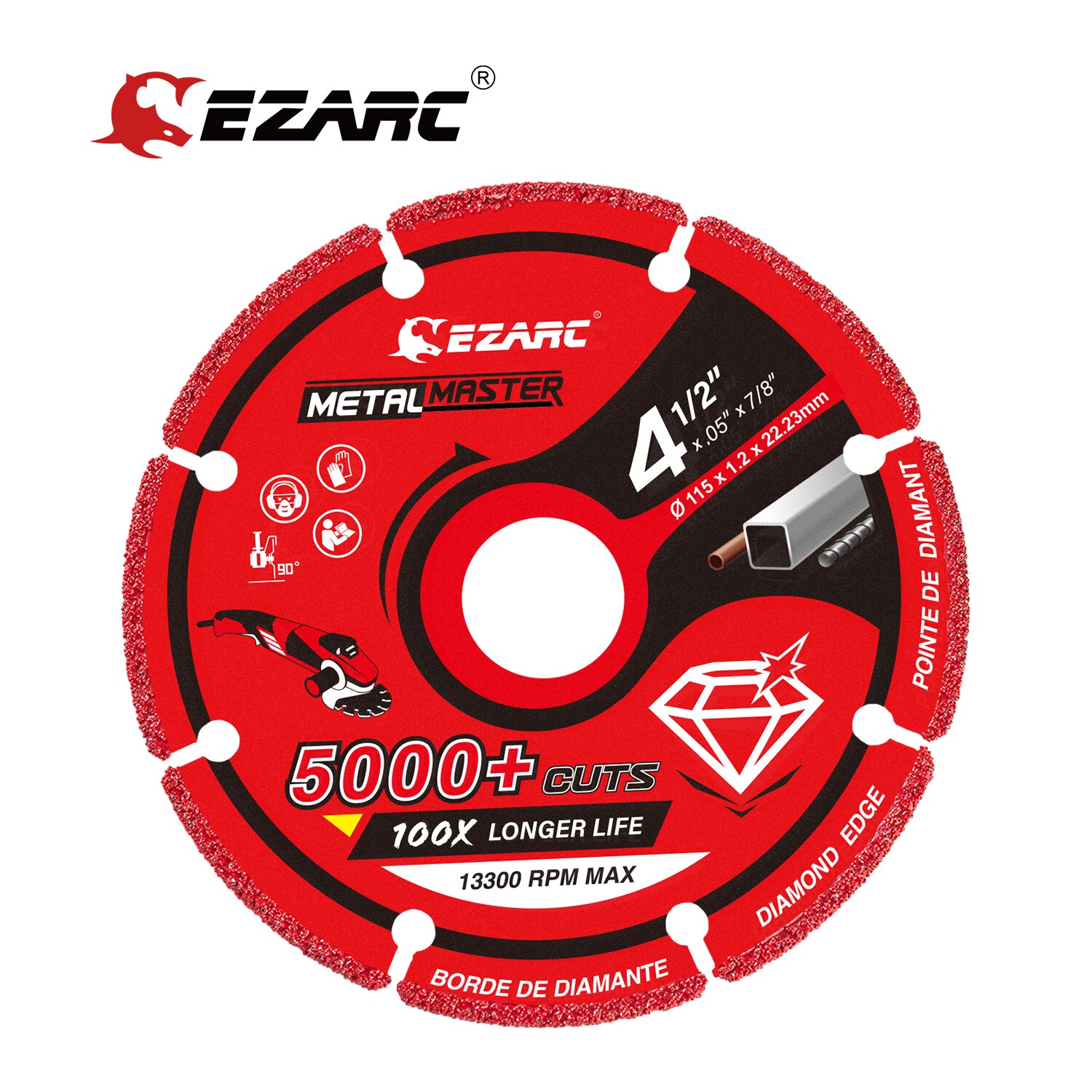 EZARC Diamond Metal Cutting Wheel for Angle Grinde... – Grandado