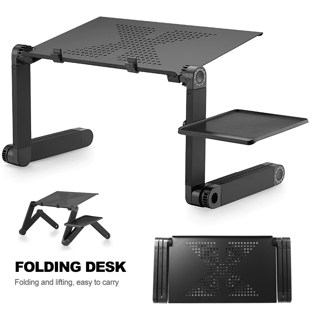 Adjustable Aluminum Laptop Desk Ergonomic Computer... – Vicedeal