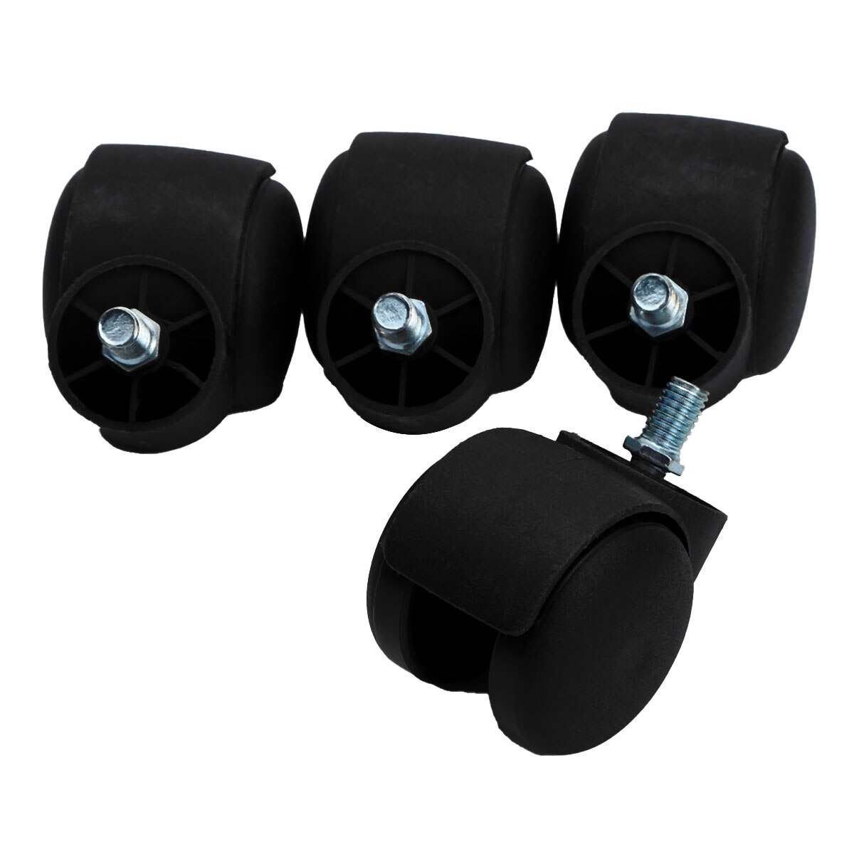 4 Heavy Duty Nylon Plastic Casters 360 Degree Swiv... – Grandado