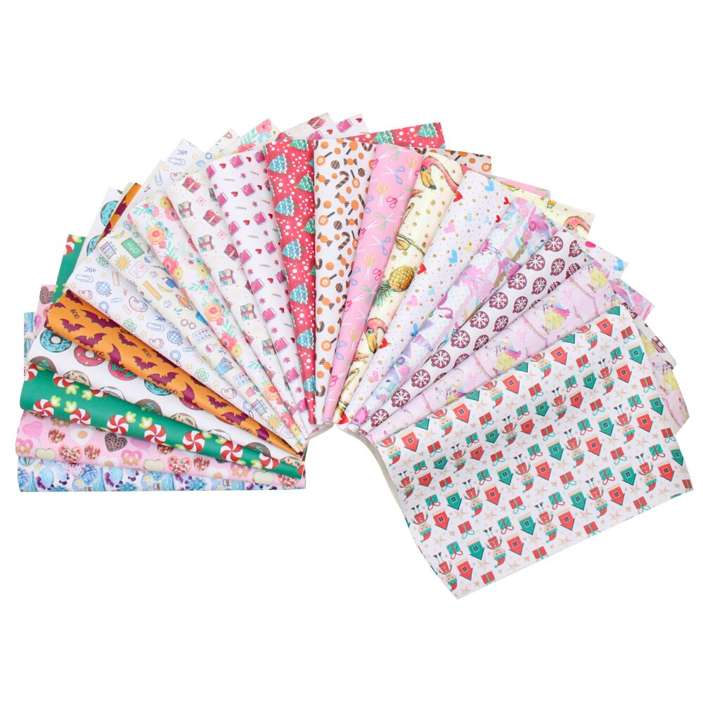 IBOWS 22*30cm Mixed Printed Leather Sheets Randoml... – Vicedeal