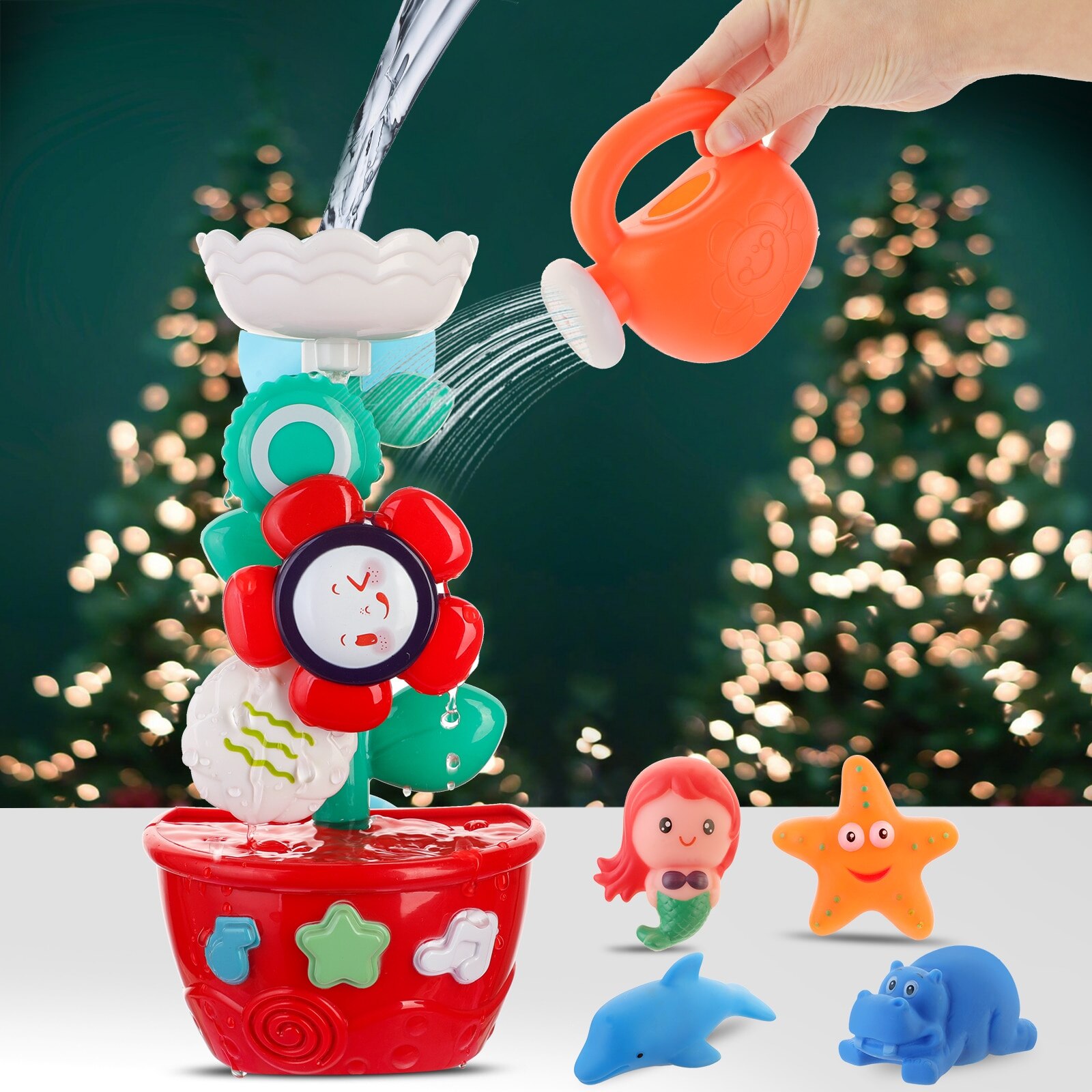 Bath Toys Flower with 2 Wind Up Bath Toys for Todd... – Grandado