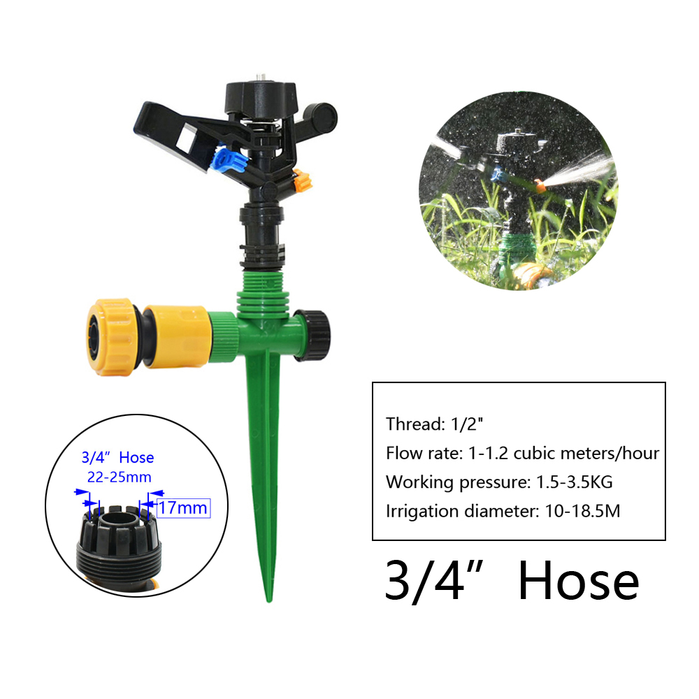 360 Degree Rotating Garden Lawn Watering Sprinkler... – Grandado